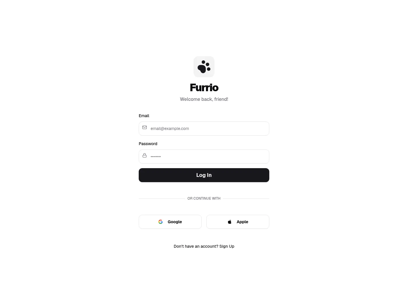 Furrio Social Network