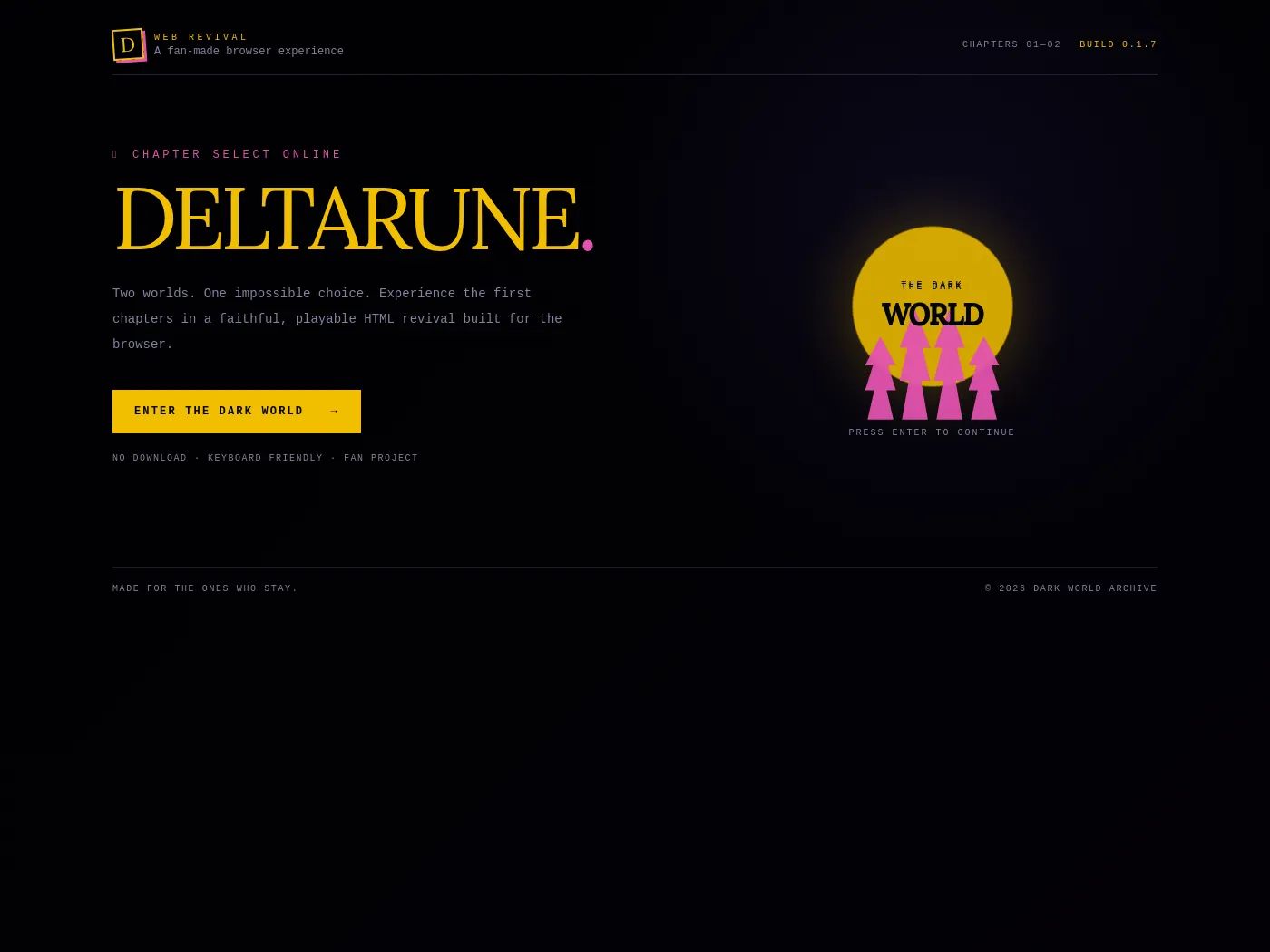 Deltarune Web Revival