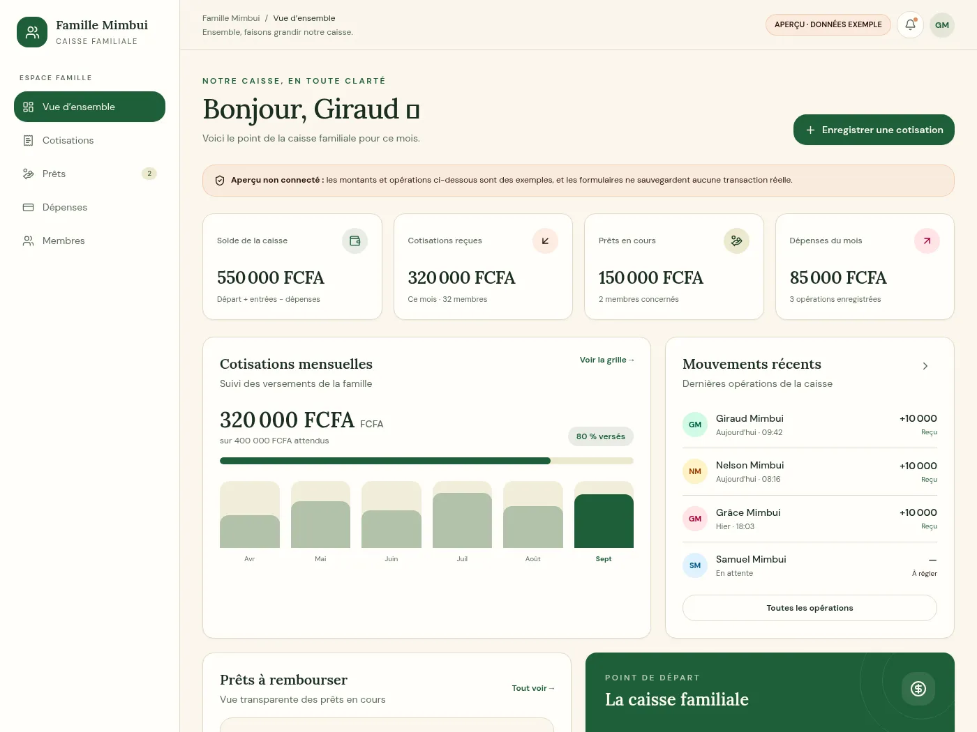 Mimbui Cotisation Manager