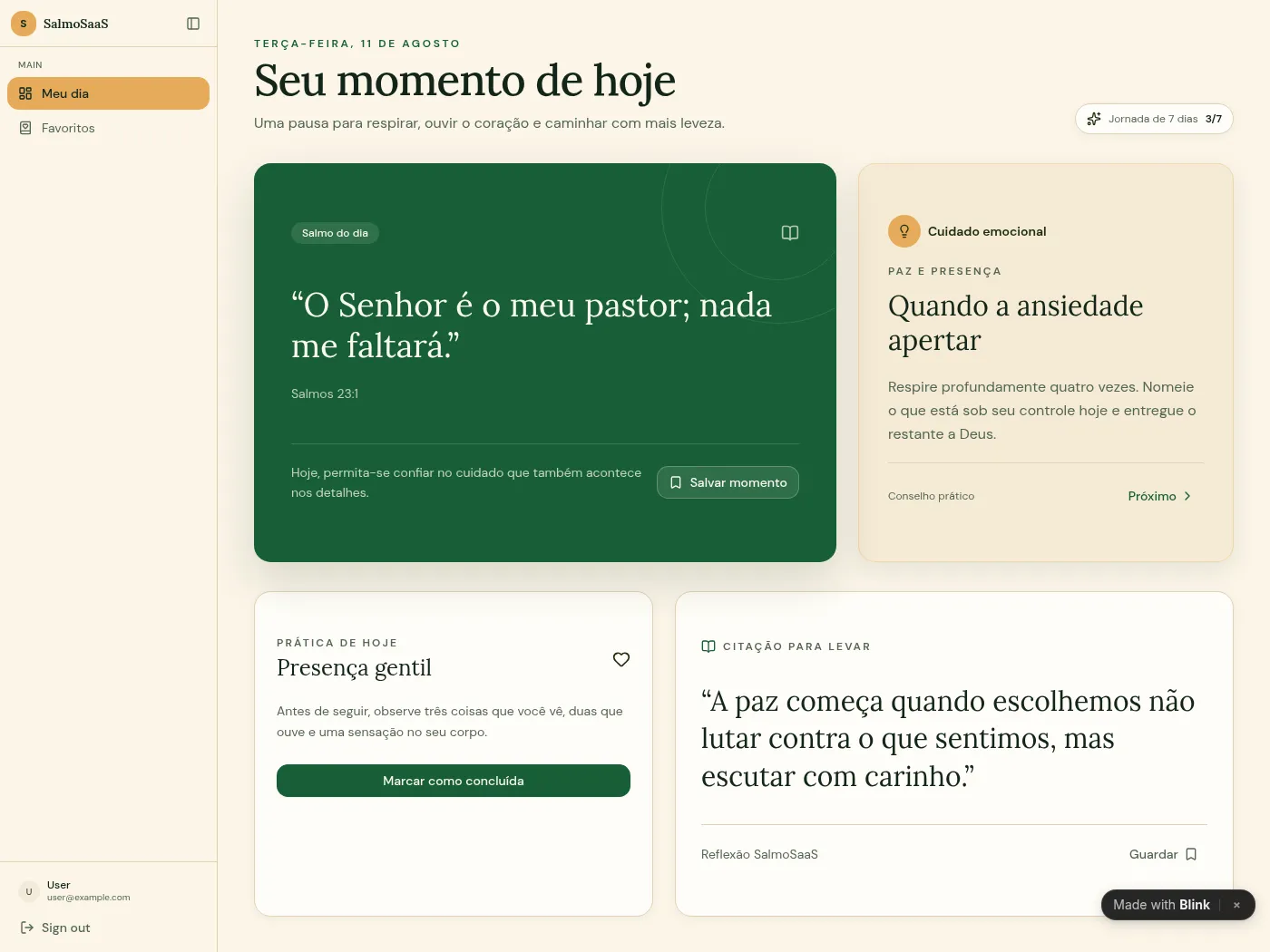 SalmoSaaS Diário