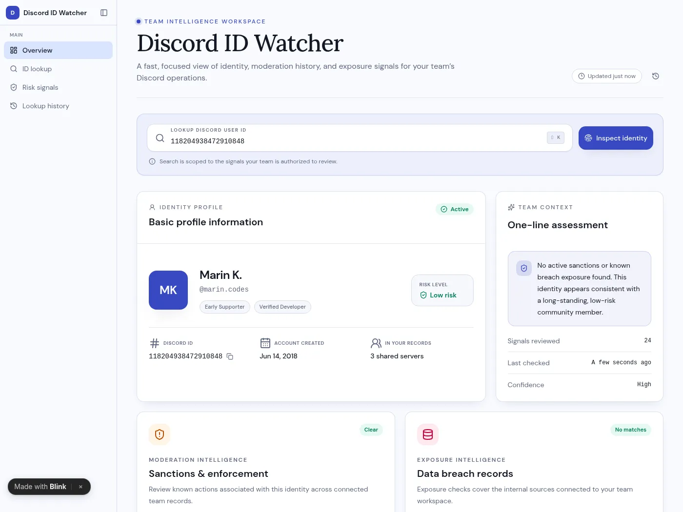 Discord ID Watcher