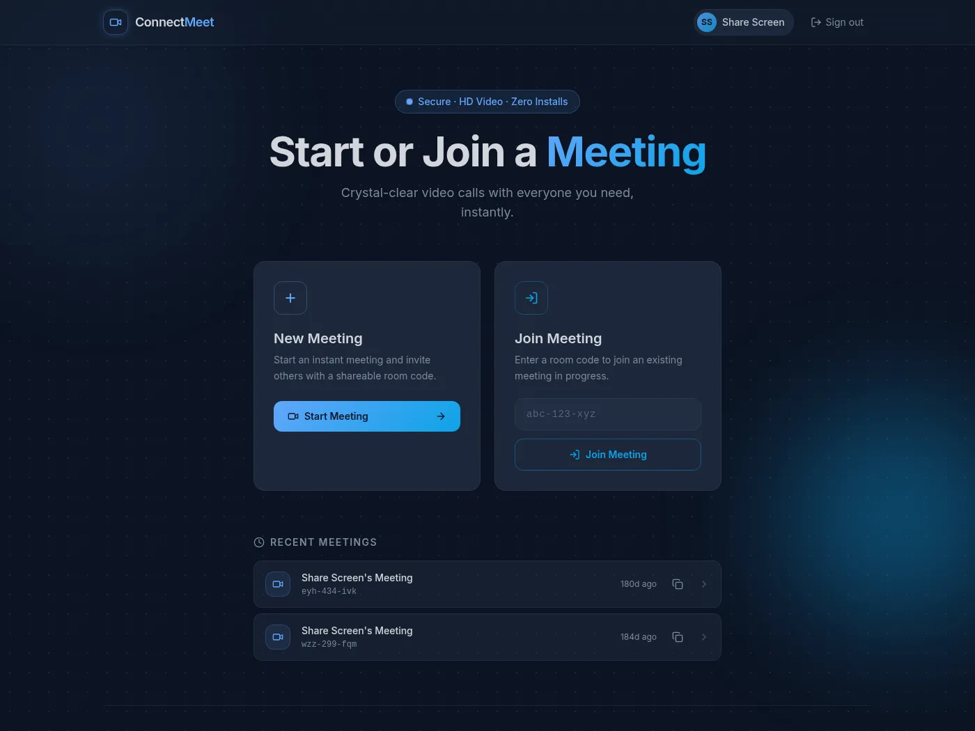 Realtime Zoom Clone