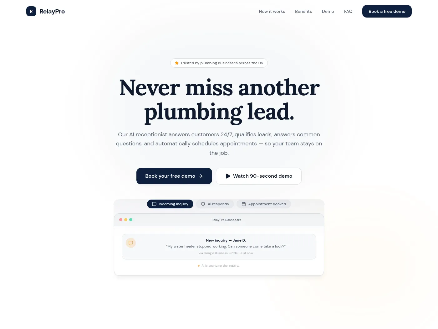 RelayPro Landing Page