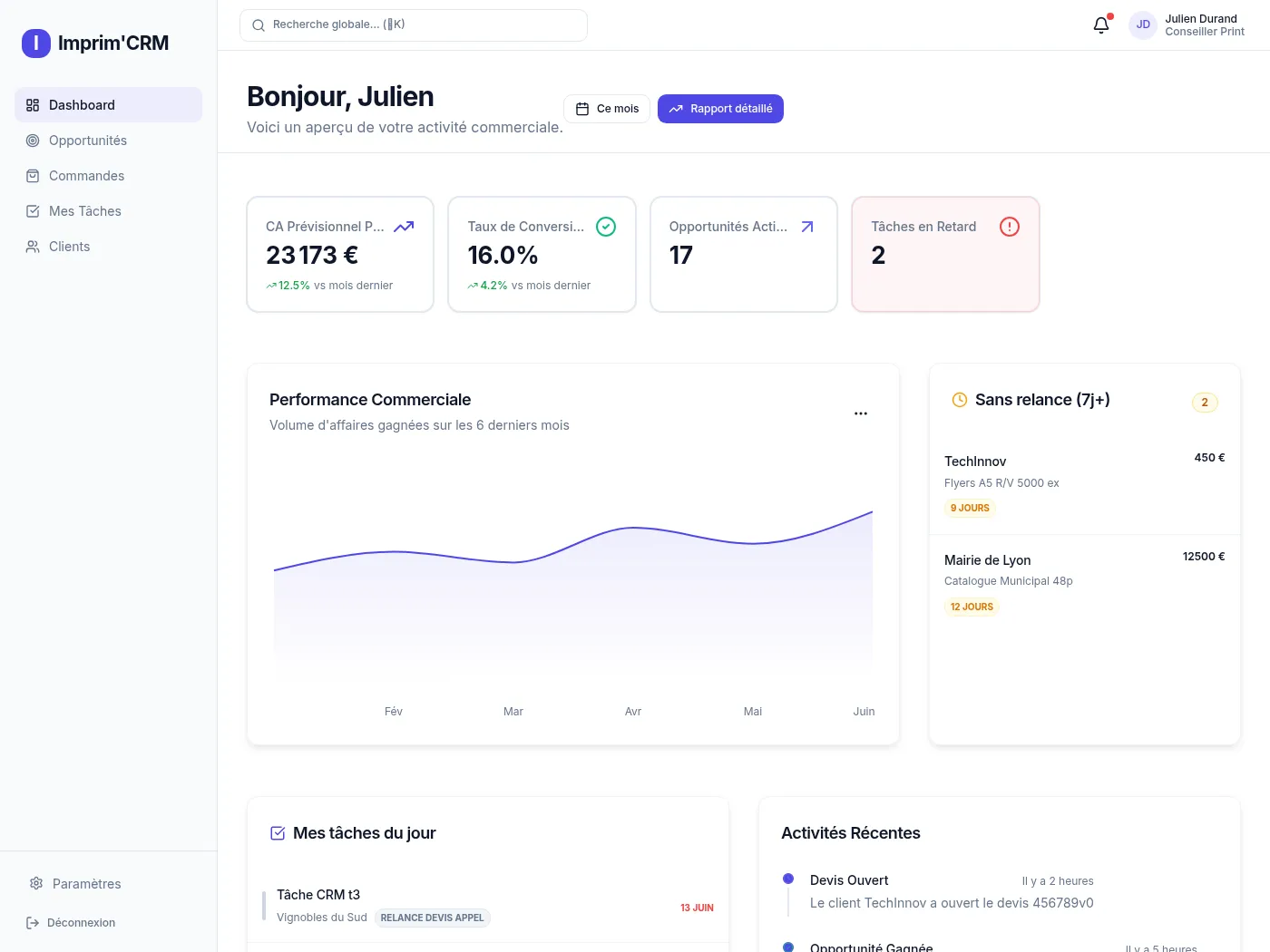 Imprim'CRM Frontend