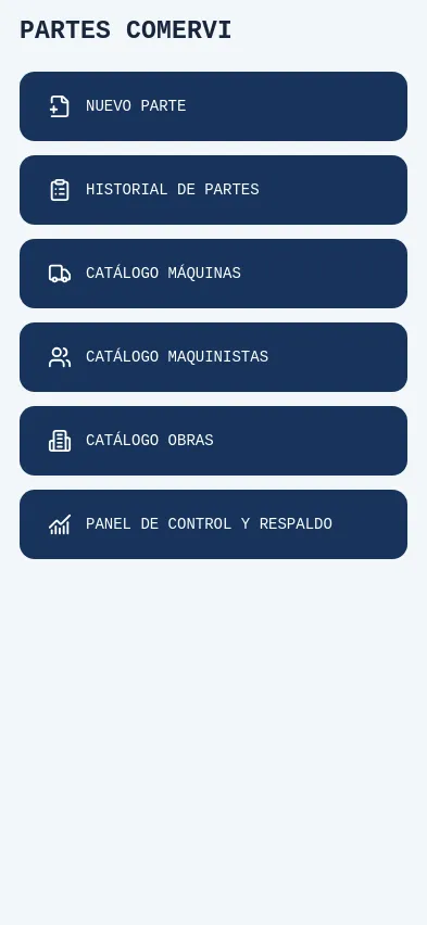 Partes COMERVI Móvil