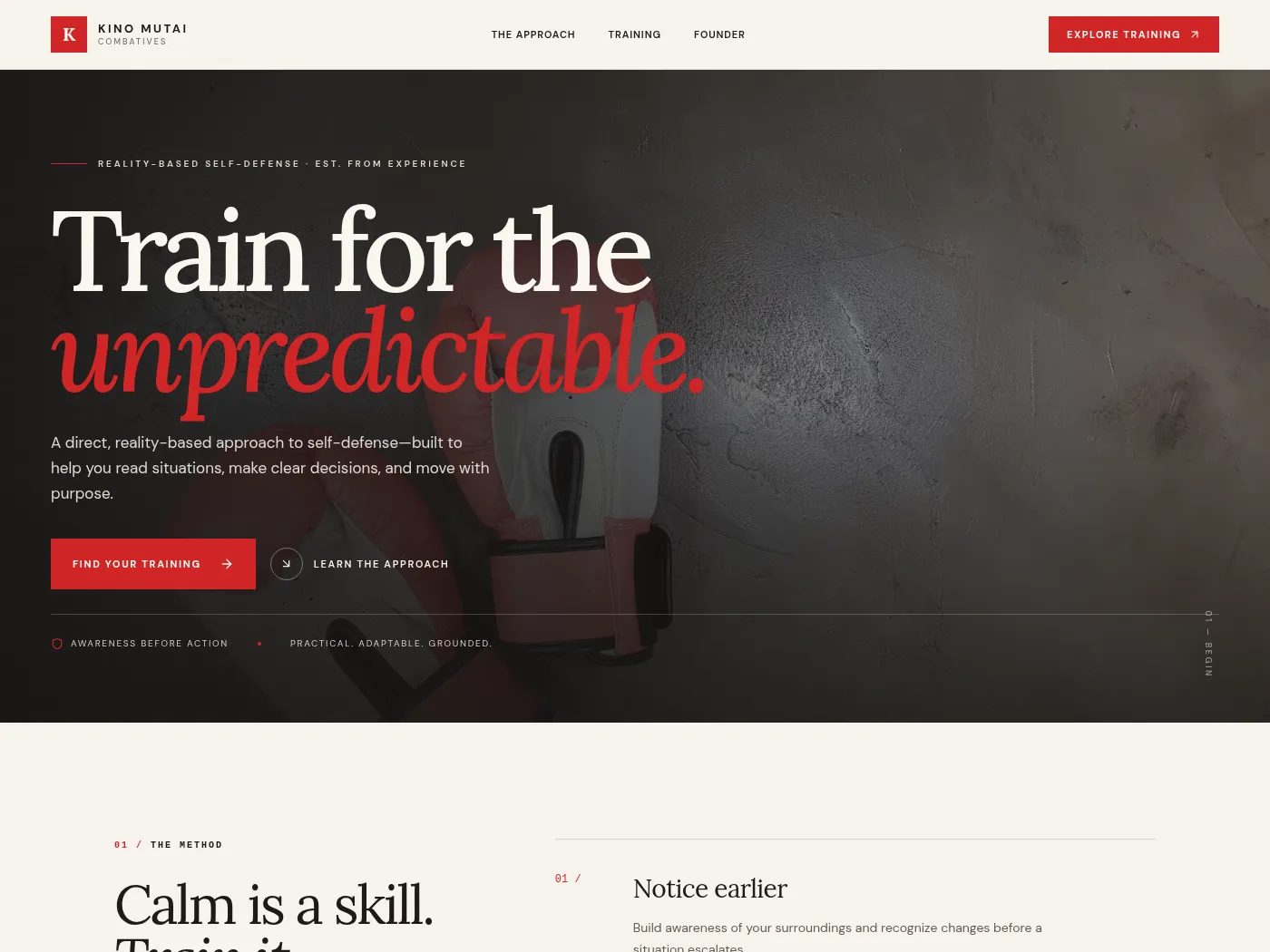 Kinomutai Landing Page