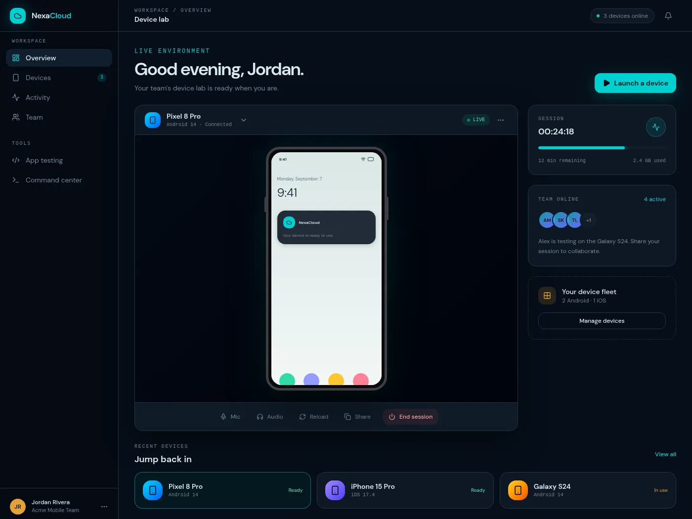 Virtual Phone Cloud