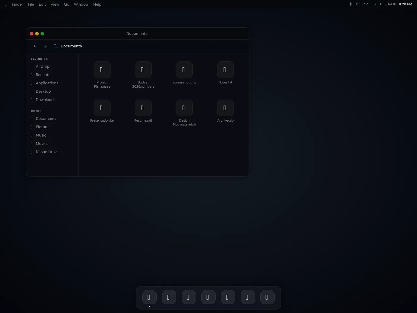 MacOS Tahoe Web Simulator