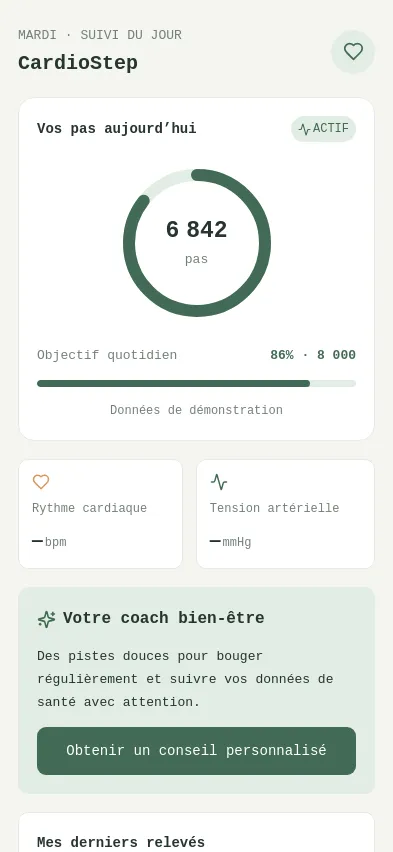 CardioStep AI Tracker