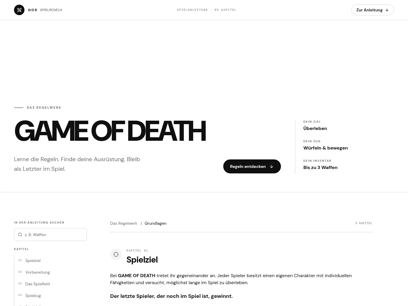 Spielanleitung Web Guide