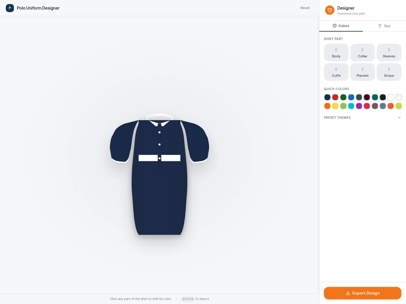 Polo Uniform Designer
