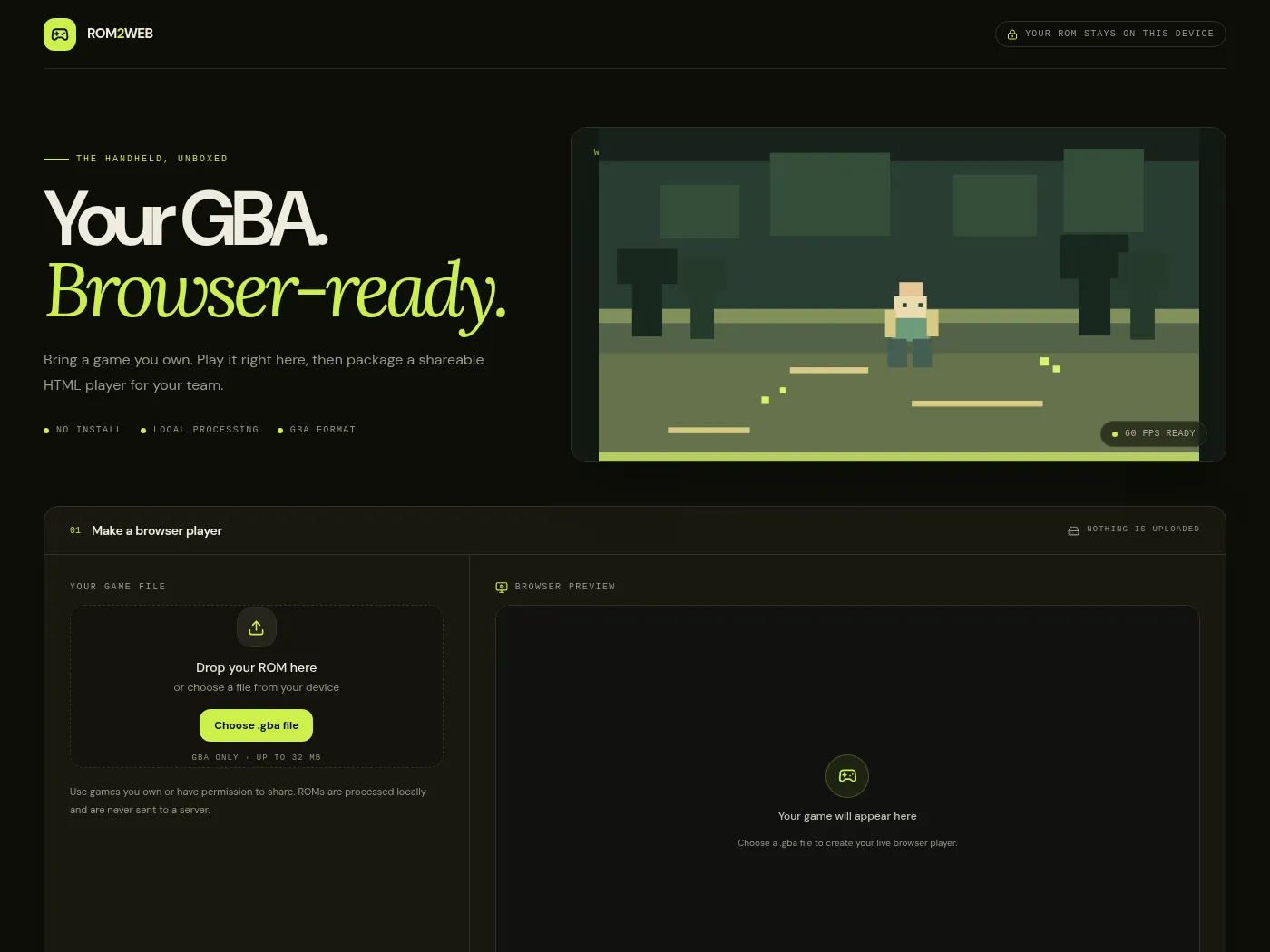 ROM2Web Game Converter