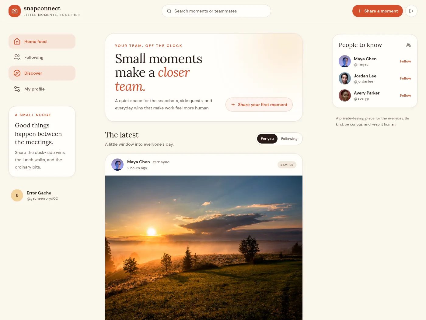 SnapConnect Social