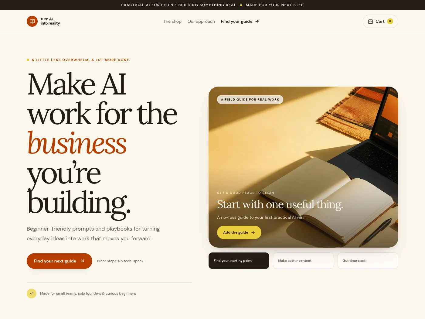 Turn AI Into Reality