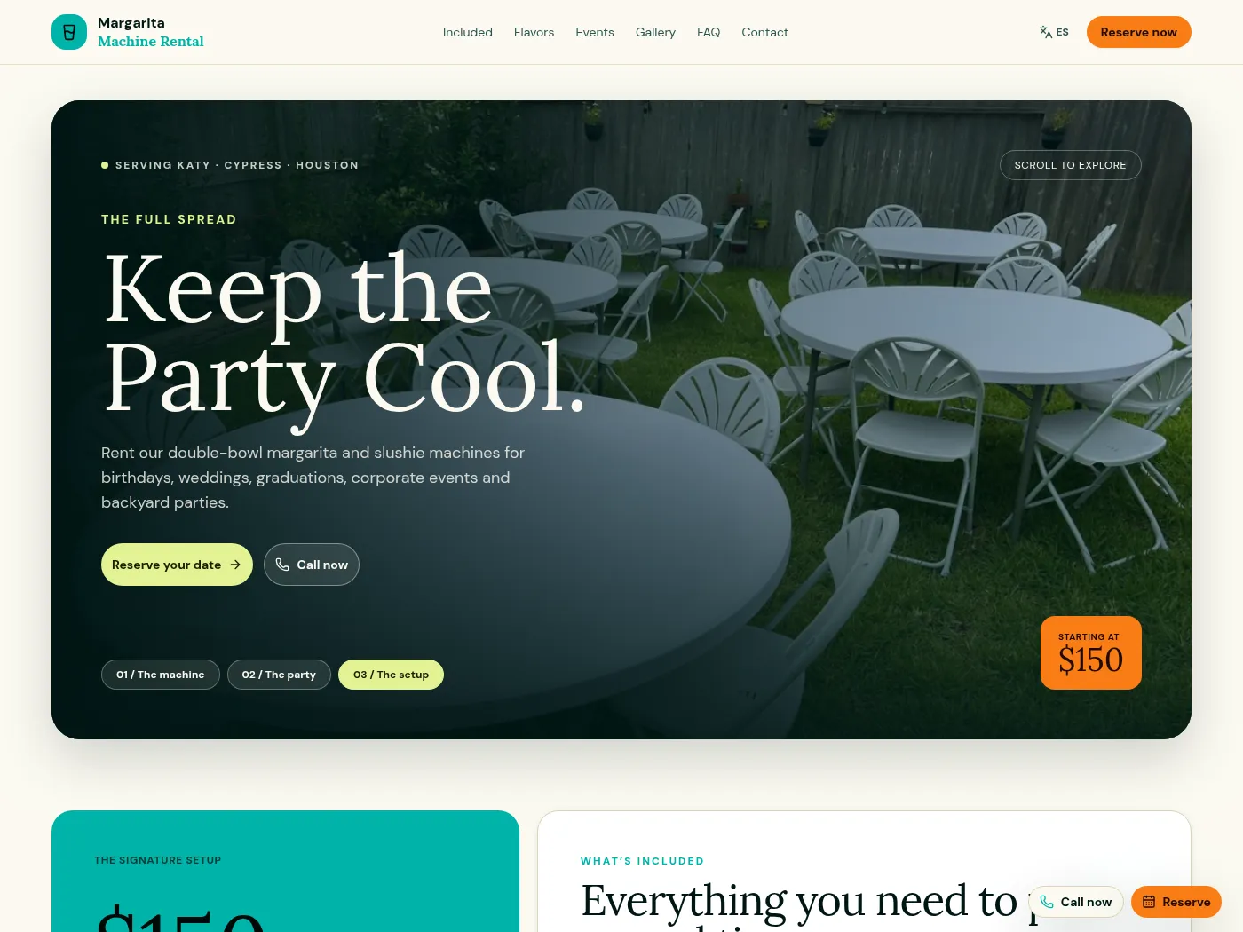 Margarita Machine Web
