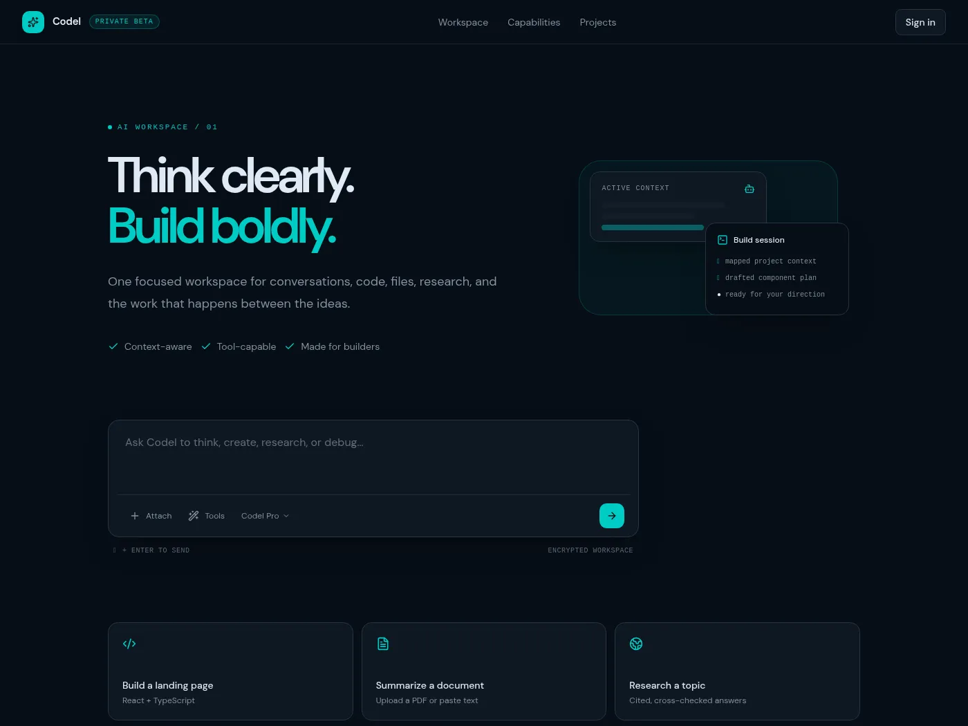 CodeI AI Workspace