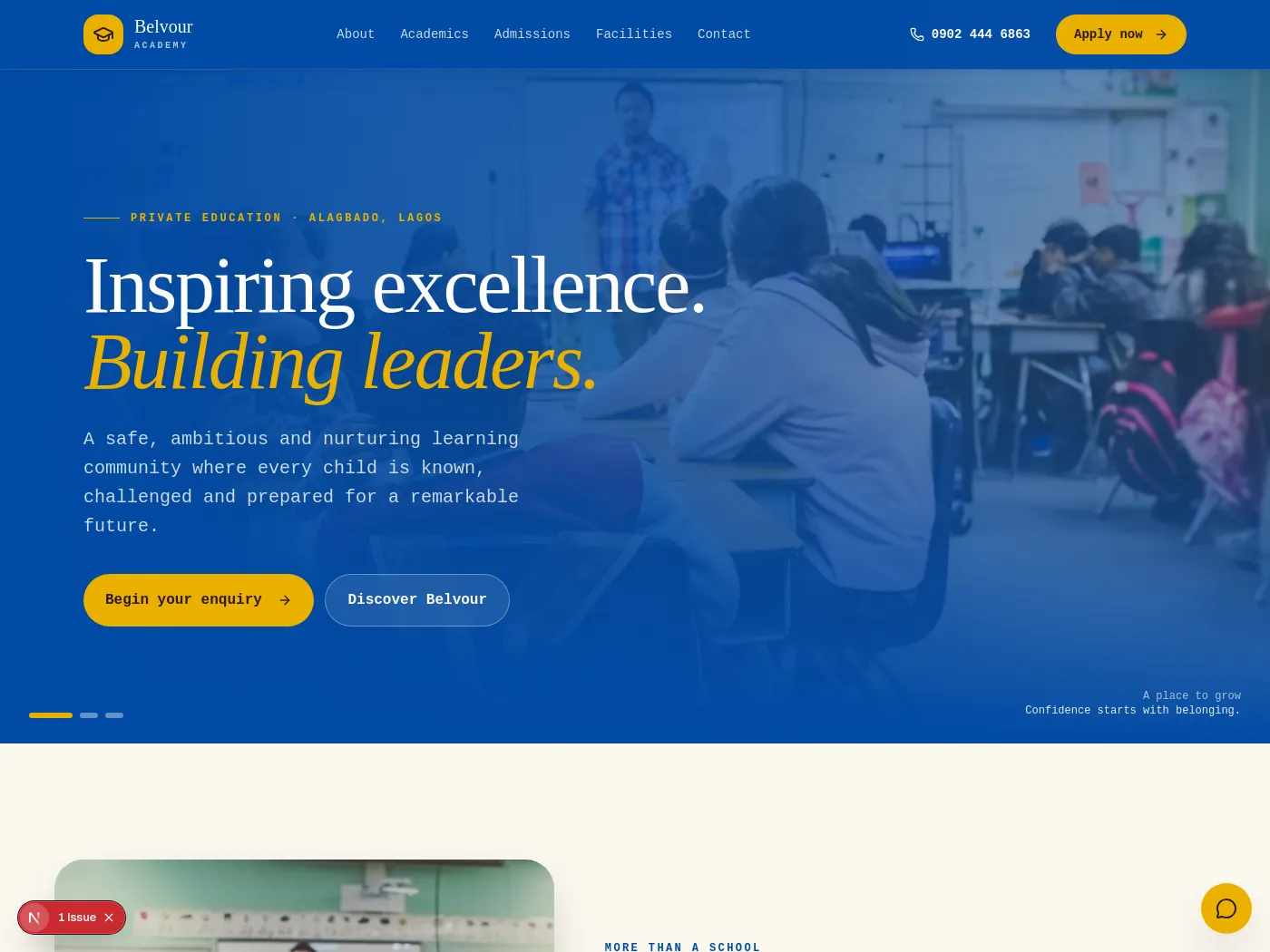 Belvour Academy Site