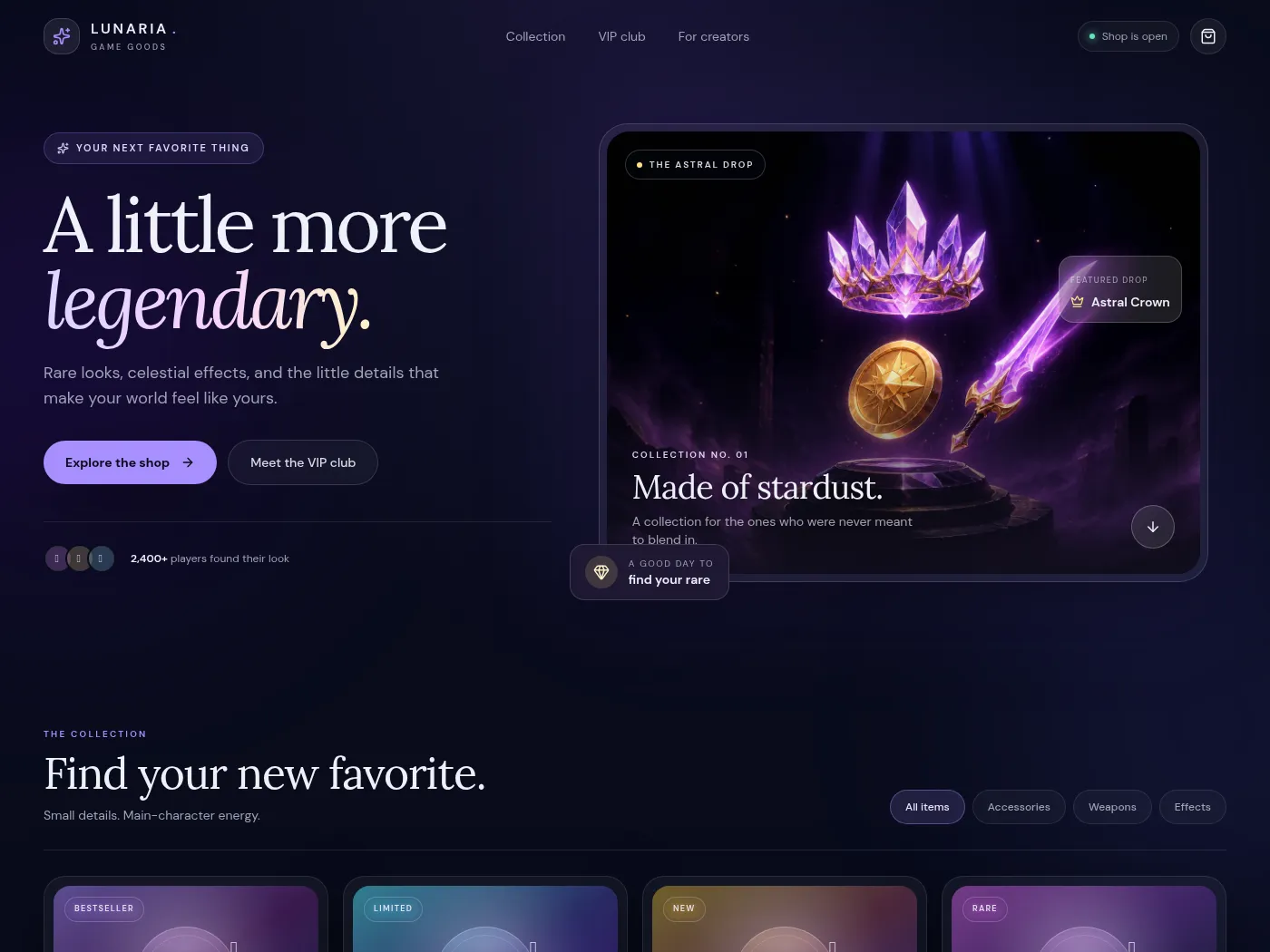 Luau Shopfront Glass UI