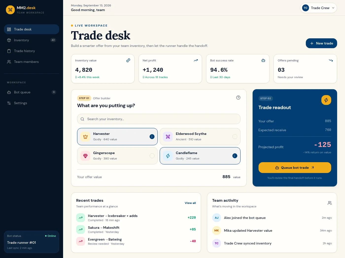MM2 Trade Tracker
