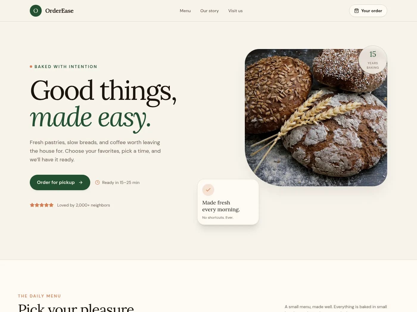 OrderEase Business Site