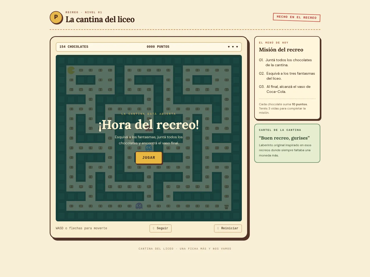 Cantina Pacman Game