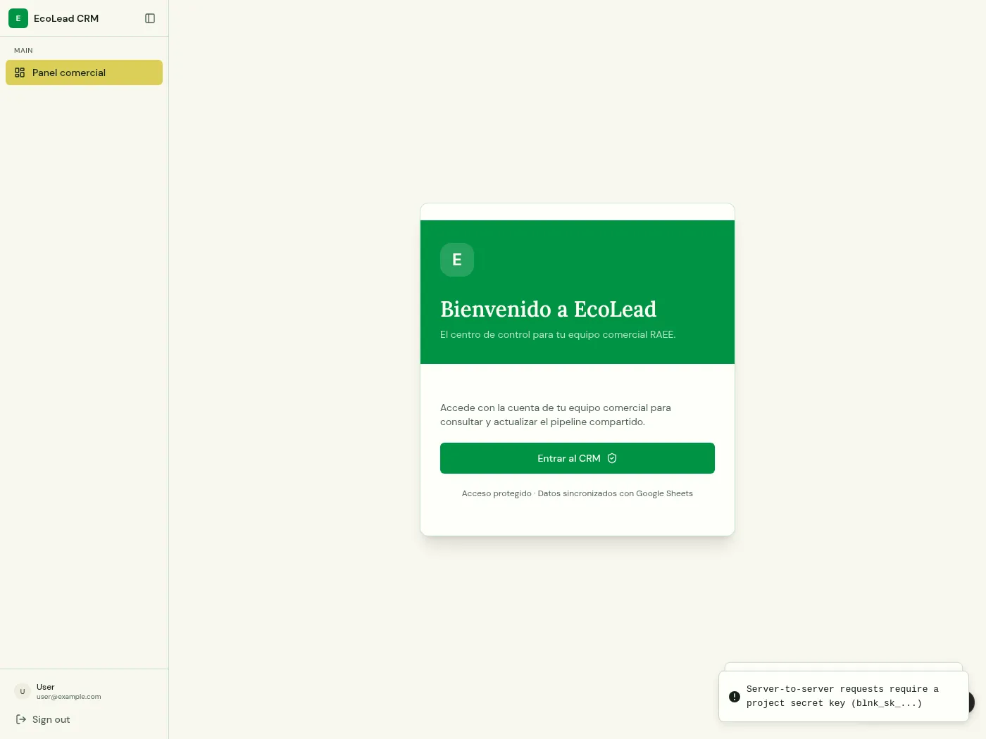 EcoLead CRM Mobile