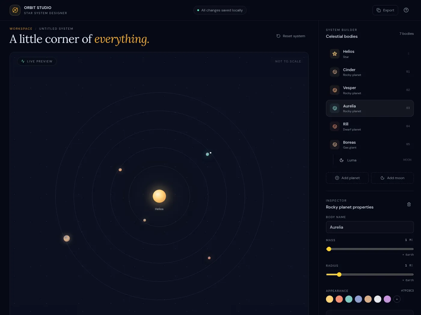 Star System Designer