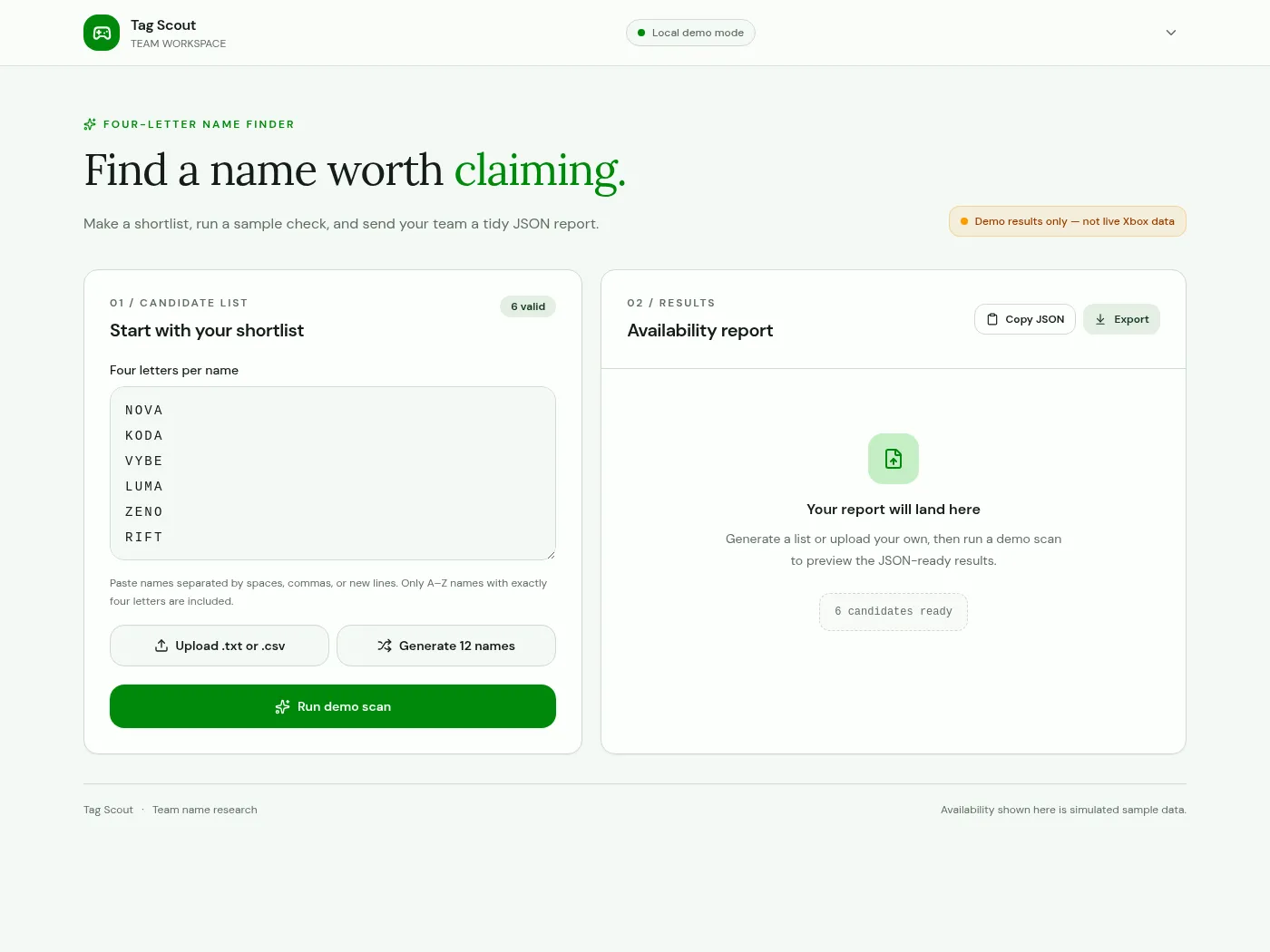 Xbox Name Checker