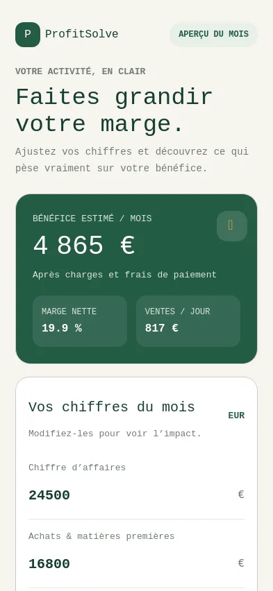ProfitSolve App