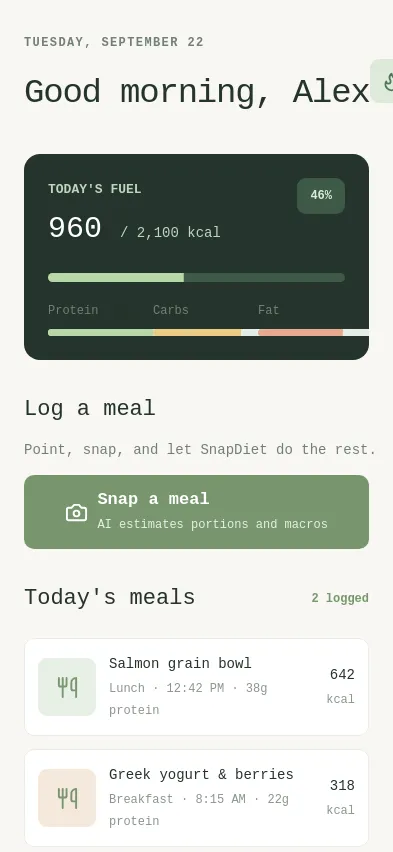 SnapDiet AI Tracker