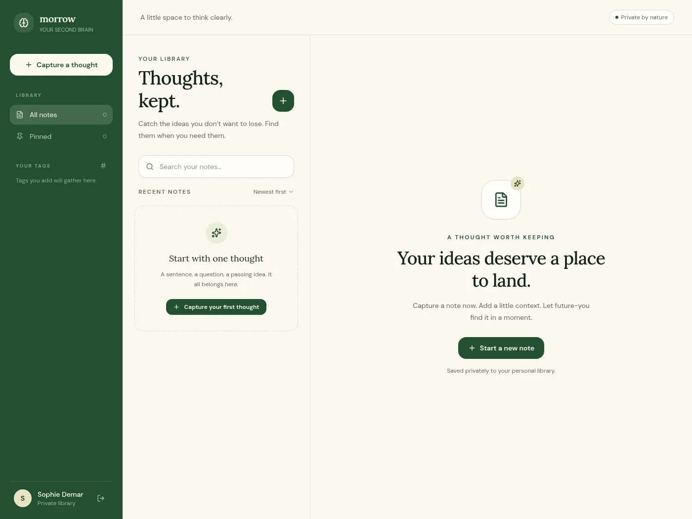 Second Brain App