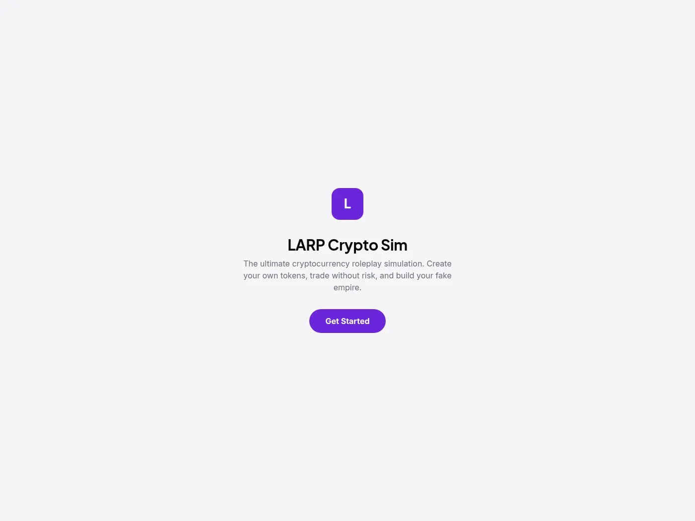 LARP Crypto Sim