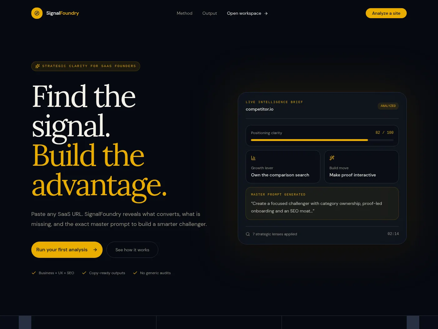 SaaS Market Master Analyzer