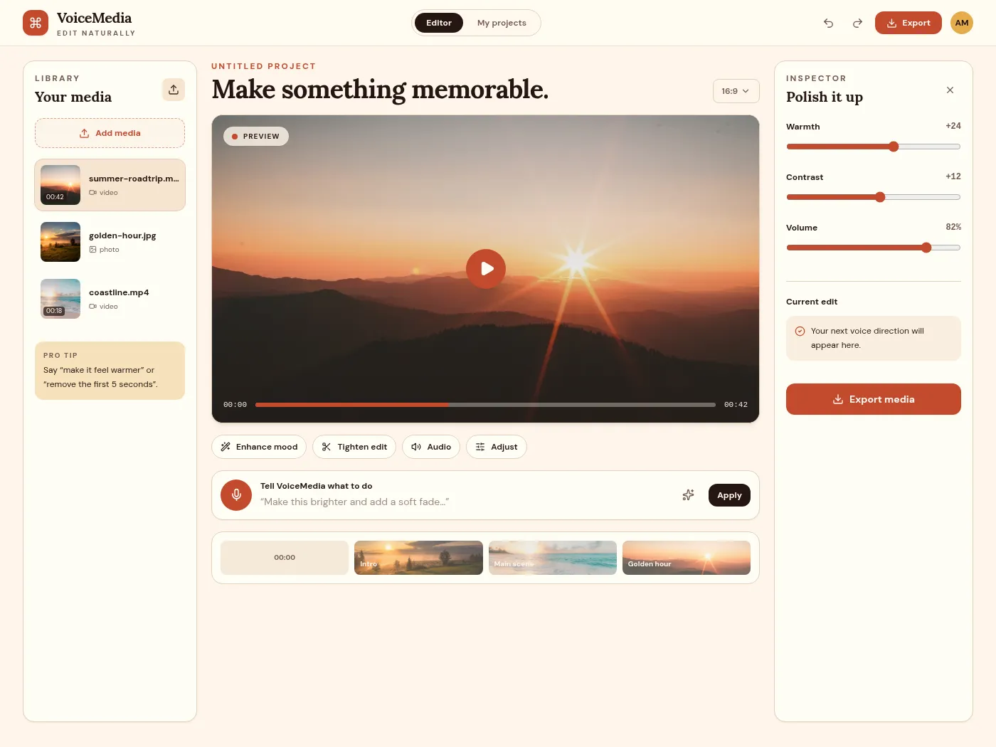 VoiceMedia Editor