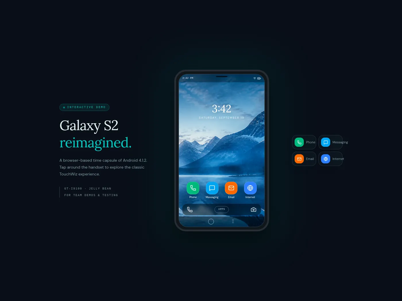 Galaxy S2 Web Emulator