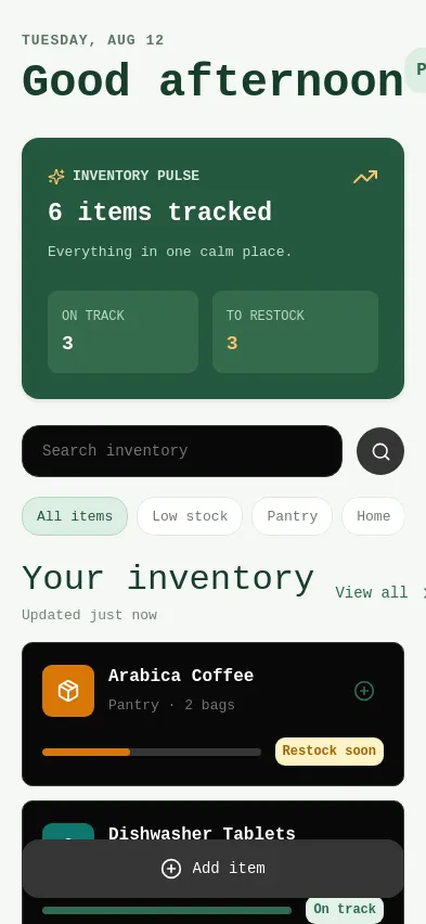 Pocket Inventory Manager