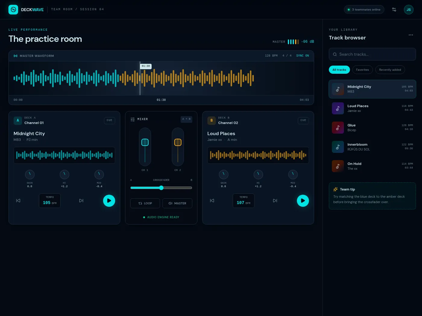 DeckWave DJ Simulator
