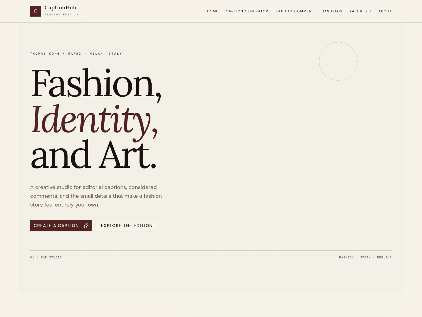 CaptionHub Fashion Studio