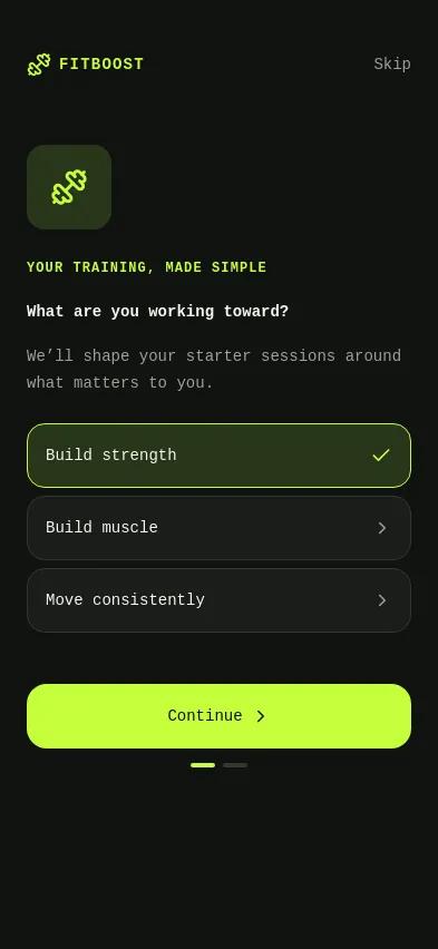 FitBoost Mobile Trainer