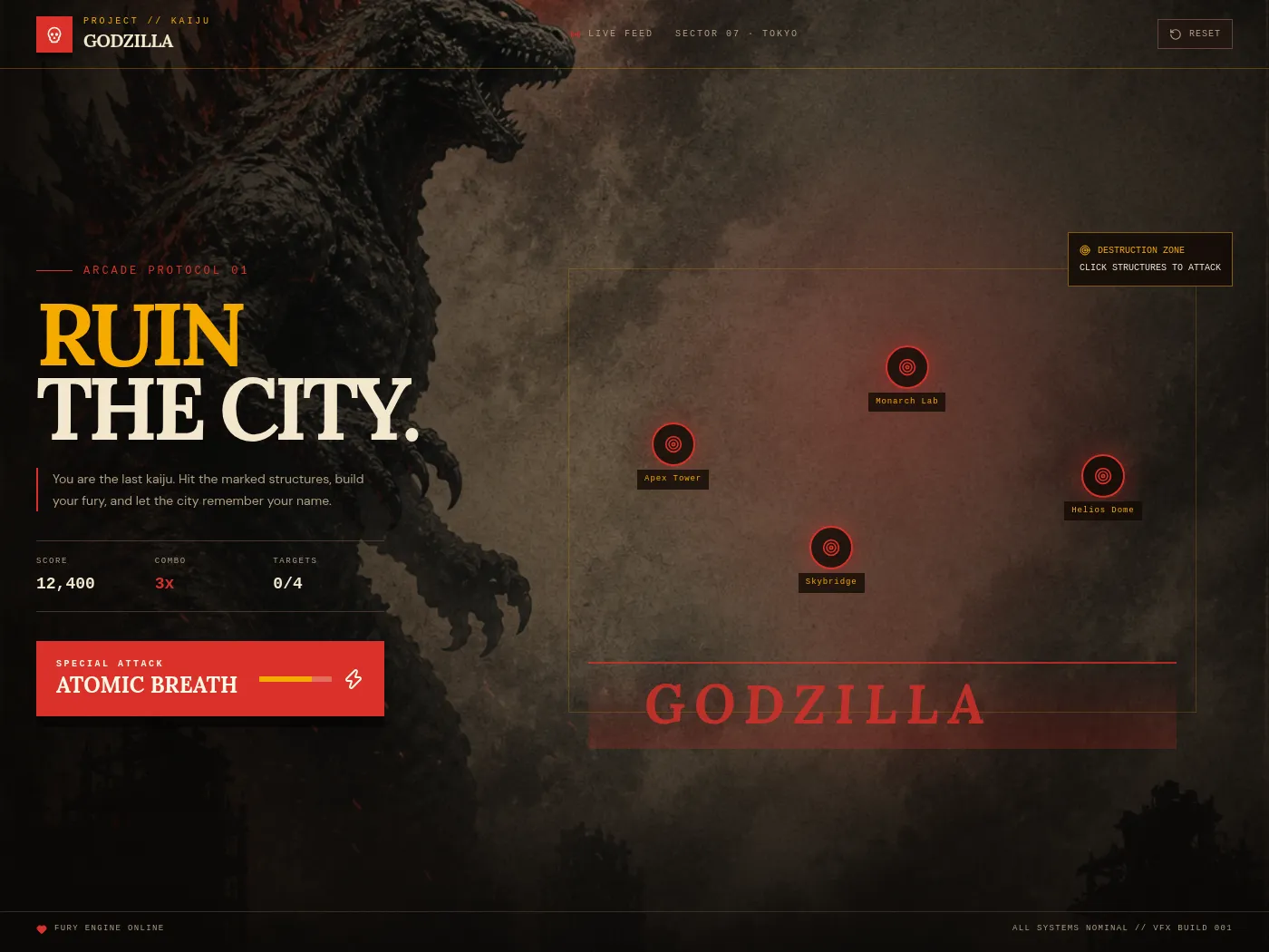Godzilla VFX Experience