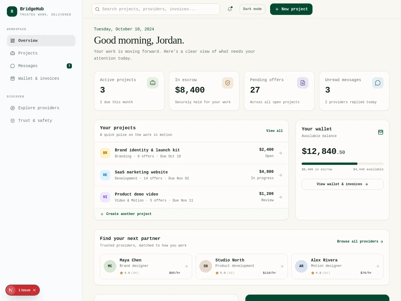 BridgeHub SaaS Platform