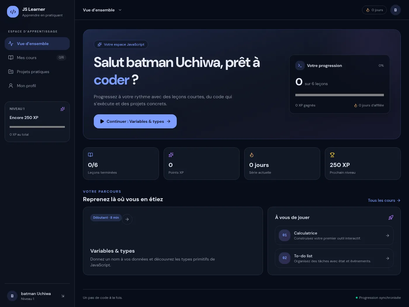 JS Learner Pro