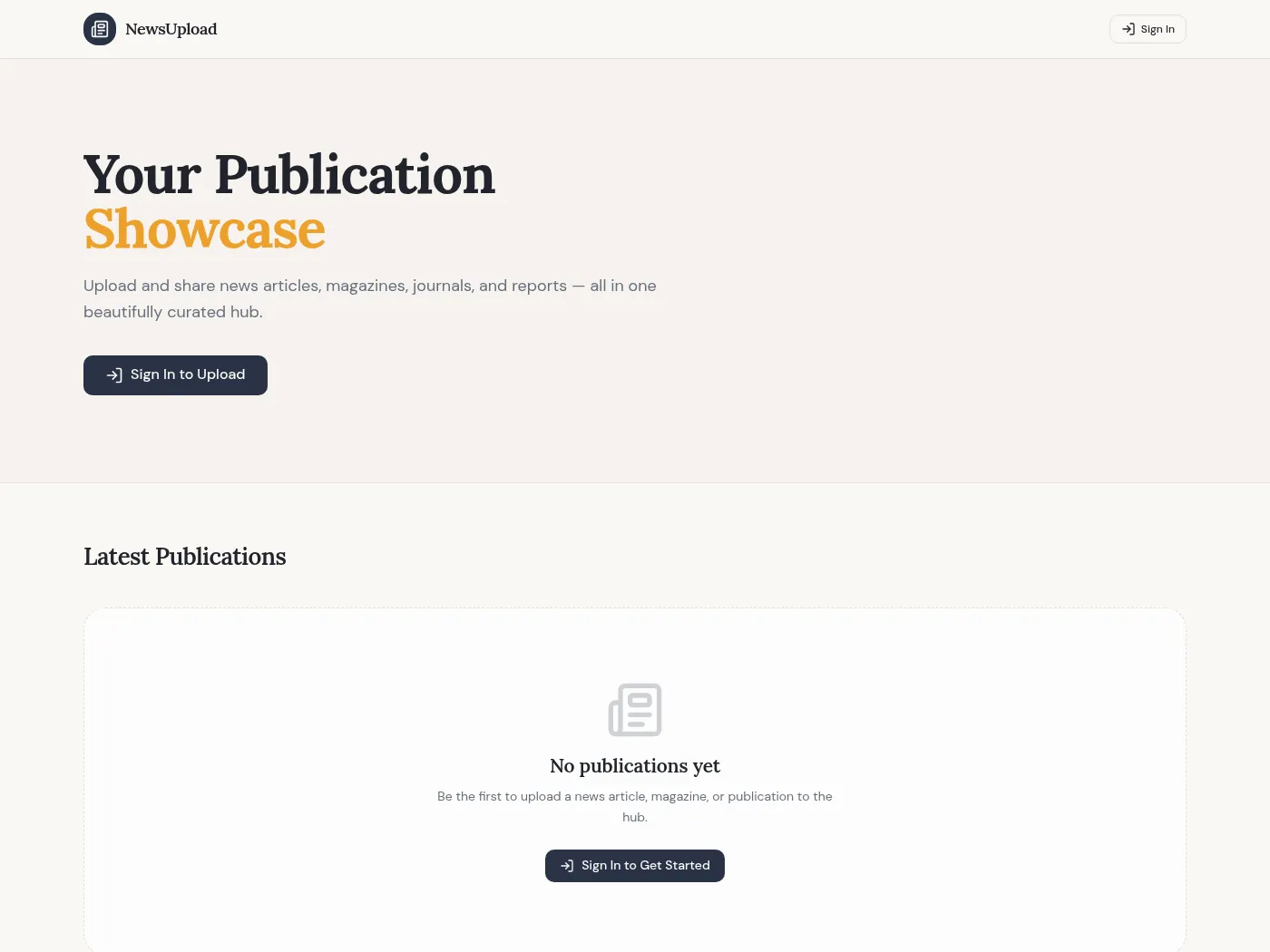 NewsUpload Hub