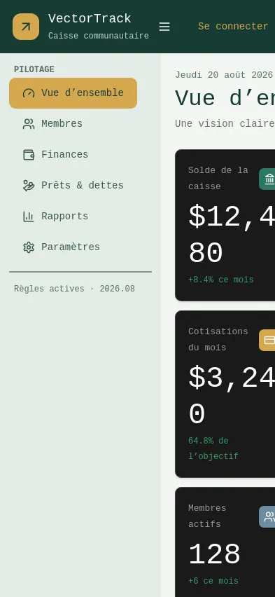VectorTrack Mobile Tontine