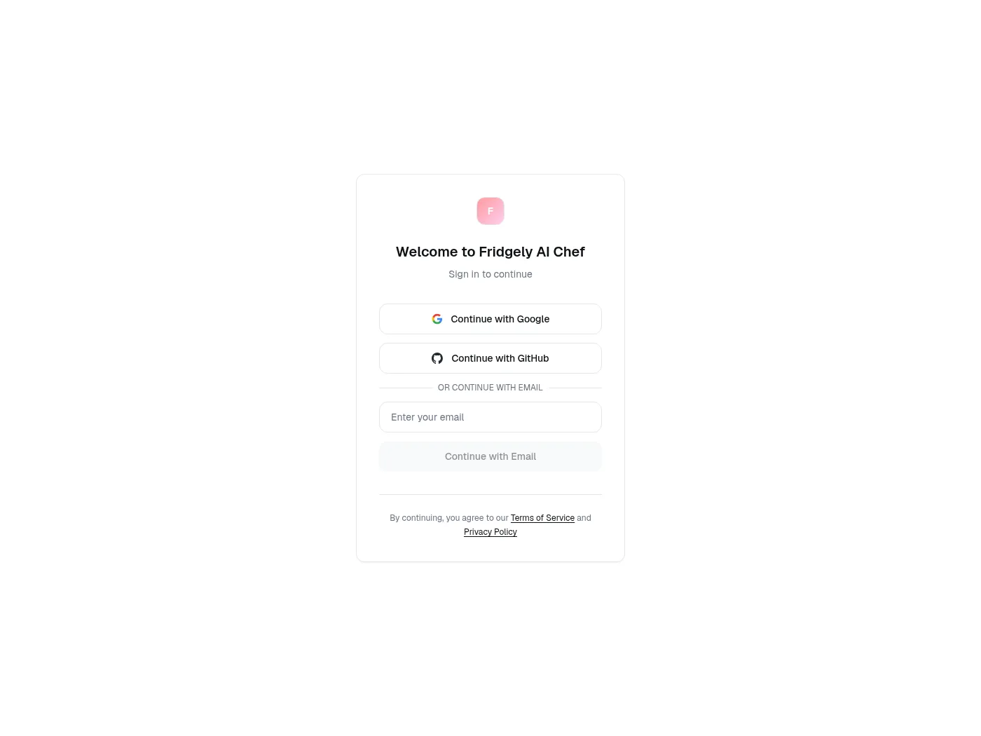 Fridgely AI Chef