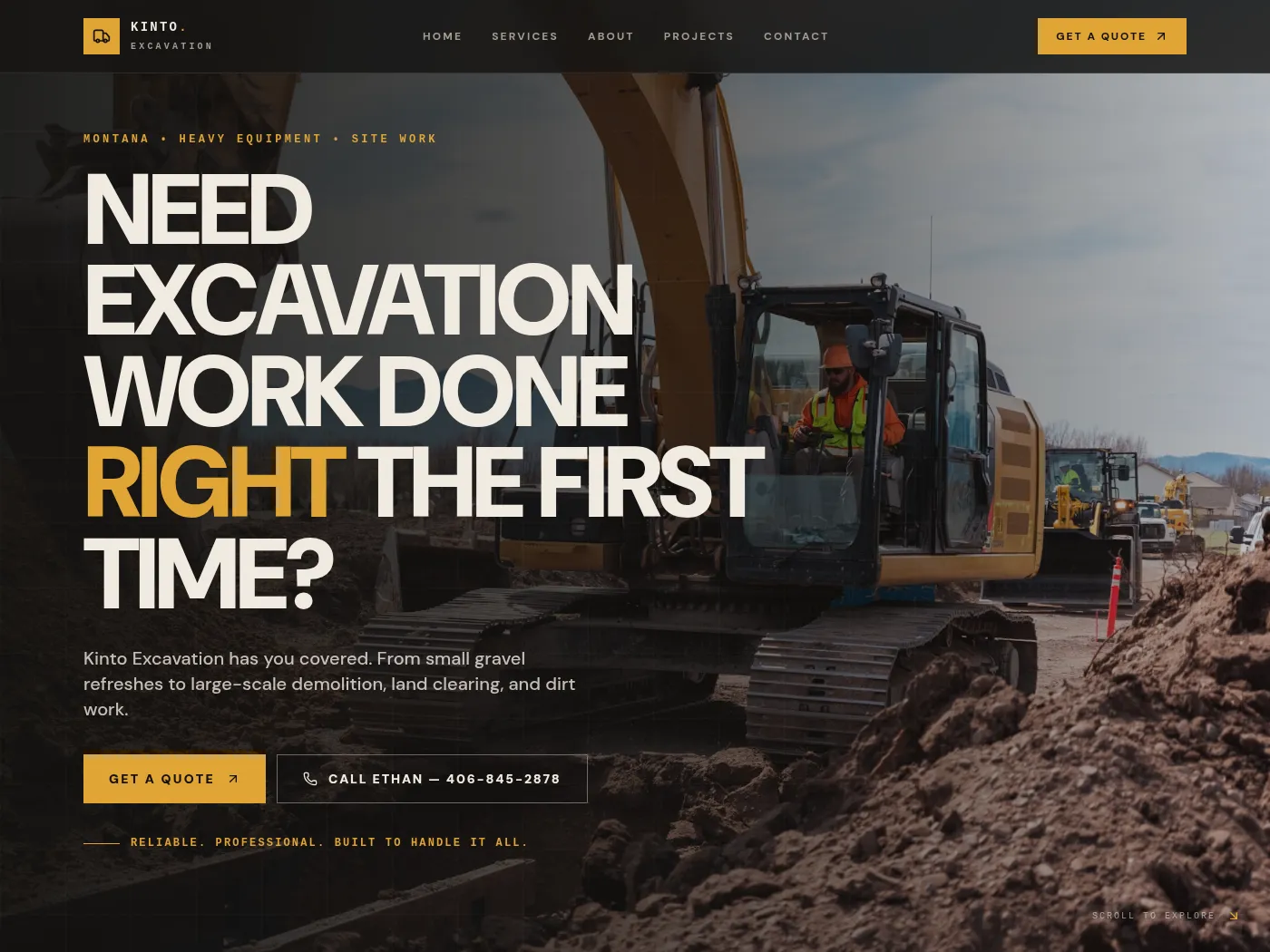 Kinto Excavation Website