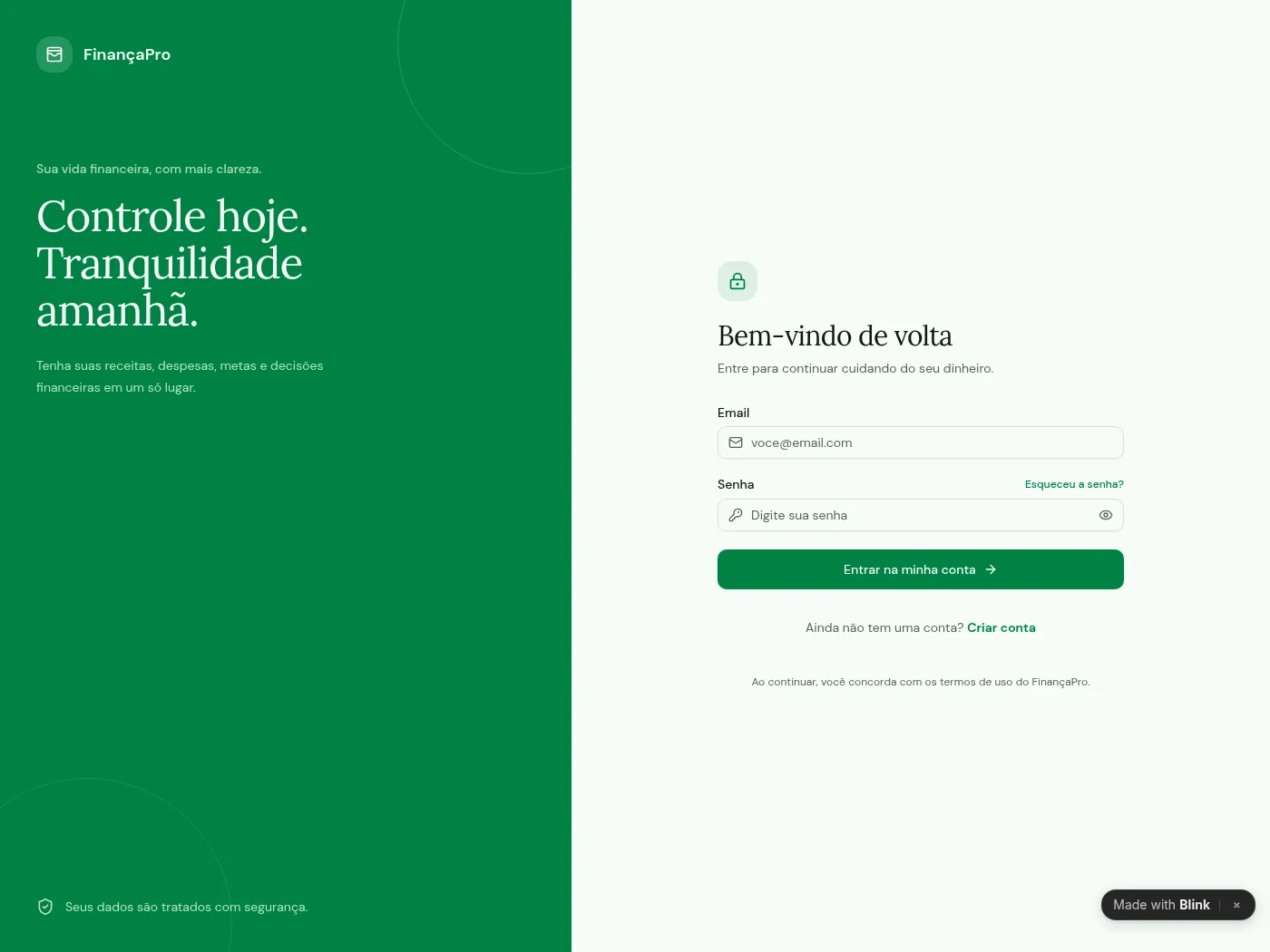 FinançaPro Dashboard