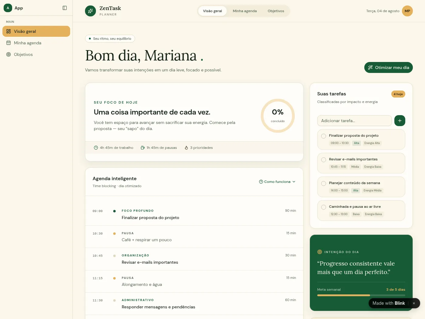 ZenTask Planner