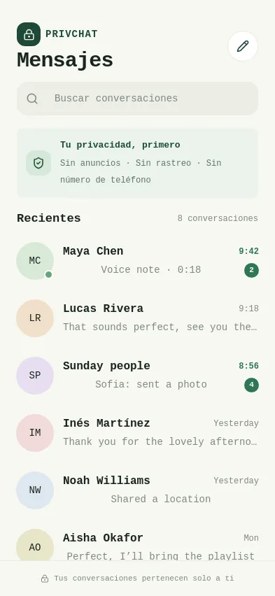 PrivChat Messenger