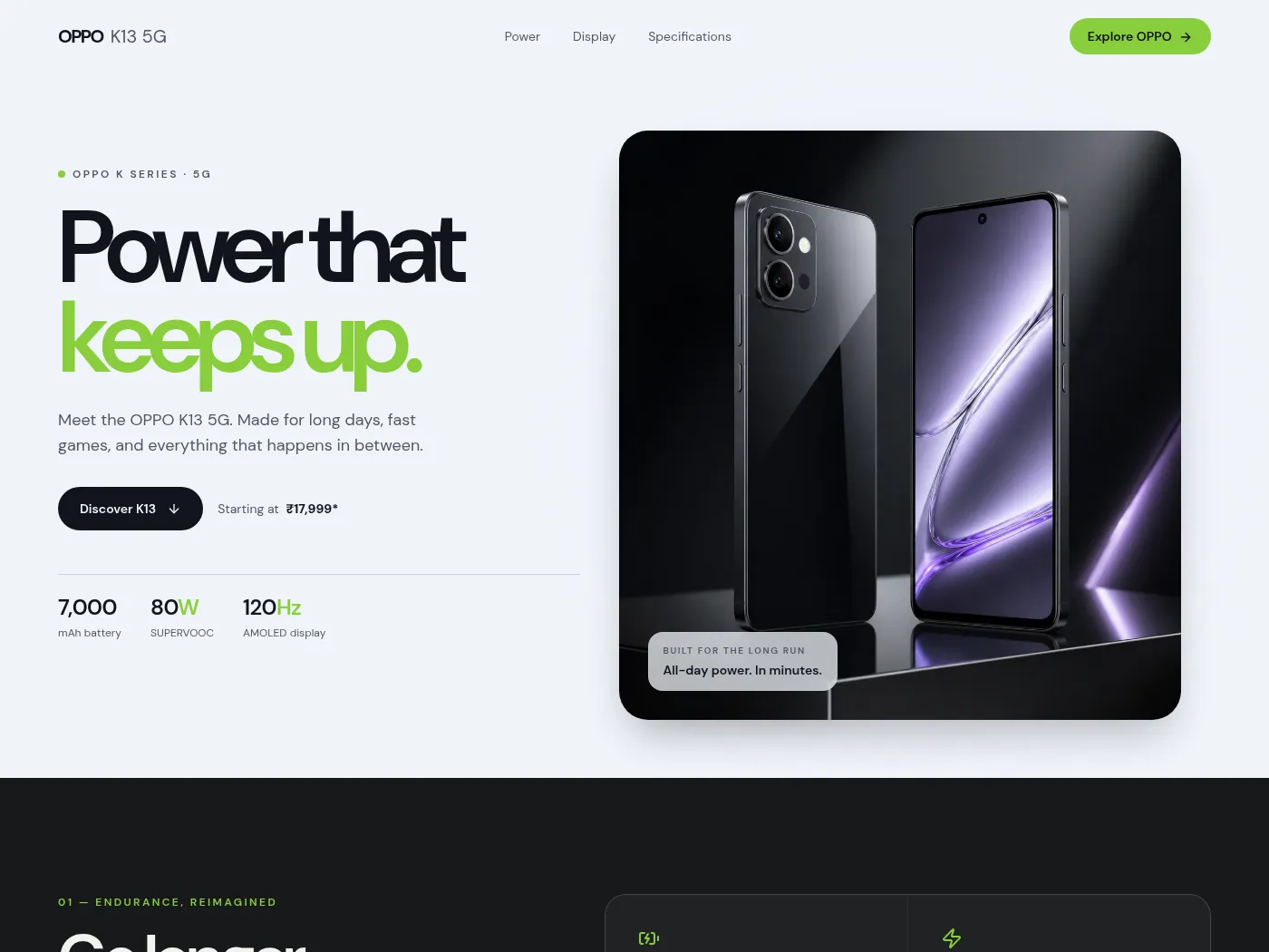 Oppo K13 Product Page